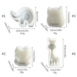 WINDLAND DIY Animal Candle Molds Elephant Giraffe Candle Silicone ...