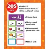 Teacher Created Resources Long Vowels Pocket Chart Cards, 205 Pieces ...