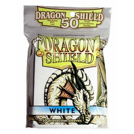 White Dragon Shield 50 Count Standard Sleeves Fantasy Flight Games ...