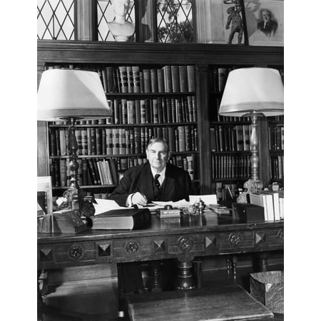 Chief Justice Harlan Fiske Stone Of The U.S. Supreme Court At Work In ...