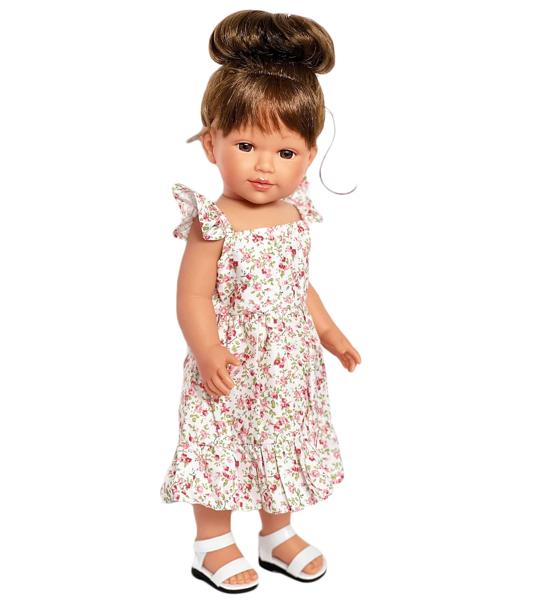 18 Inch Doll Clothes- Floral Dress Fits 18 Inch Fashion Girl Dolls ...