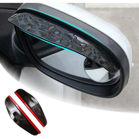 2 Pcs Rear View Mirror visor Side Mirror Rain Guard Carbon Fiber Mirror ...