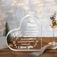Heart Shaped Acrylic Block, Flower & Letter Pattern Decorative Ornament ...