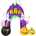 Haunted Hill Farm Outdoor Inflatable Haunted House Arch Halloween ...