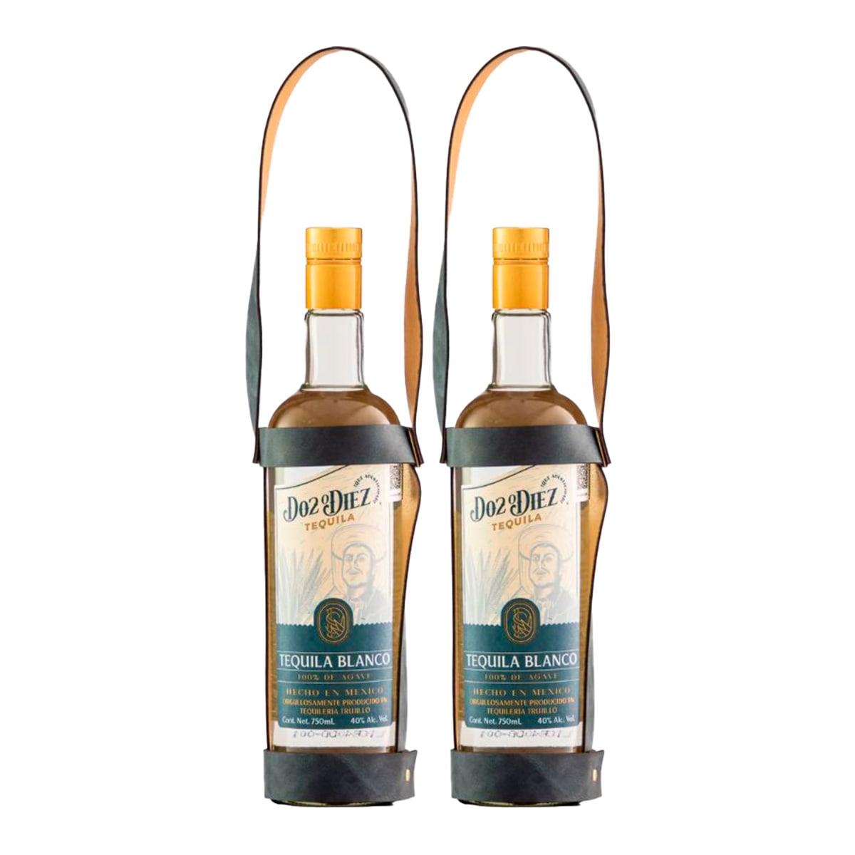Duo Tequila Dos o Diez Bco 'Don Silverio' con Correa 750 Ml Tequila ...