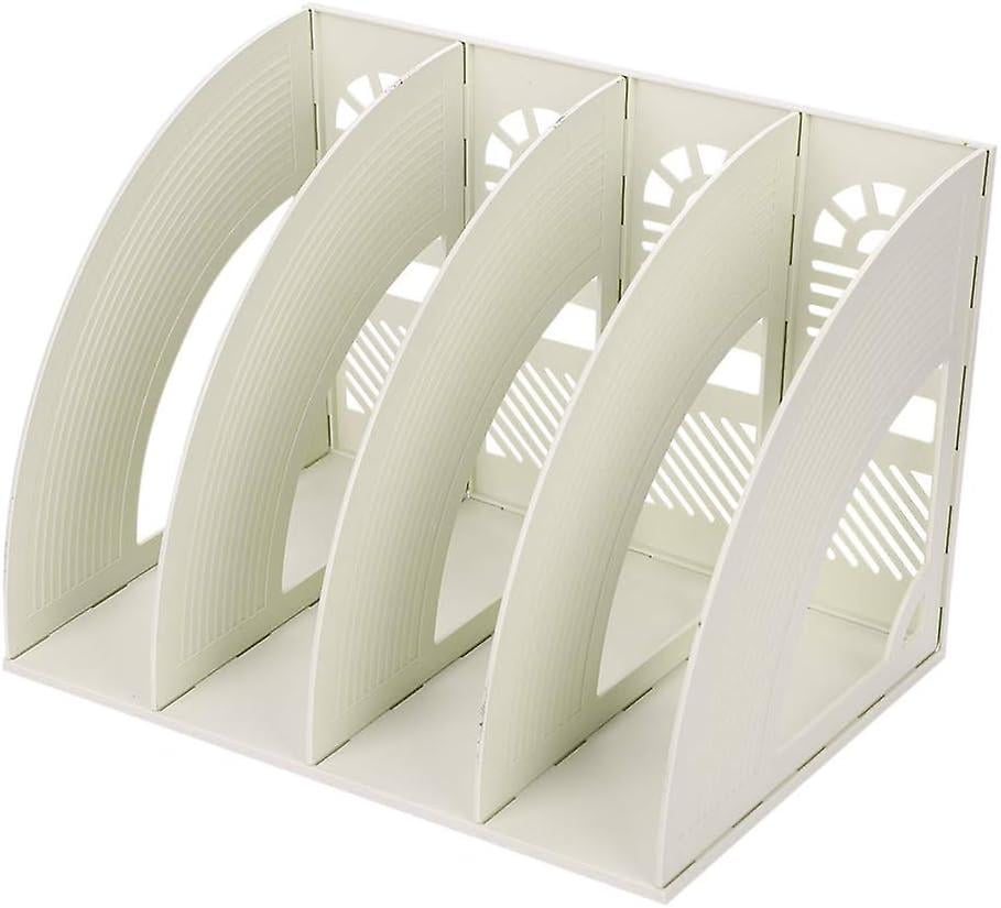 DIY Plastic Magazine Rack 4 Compartment Storage Rack Module for A4 ...