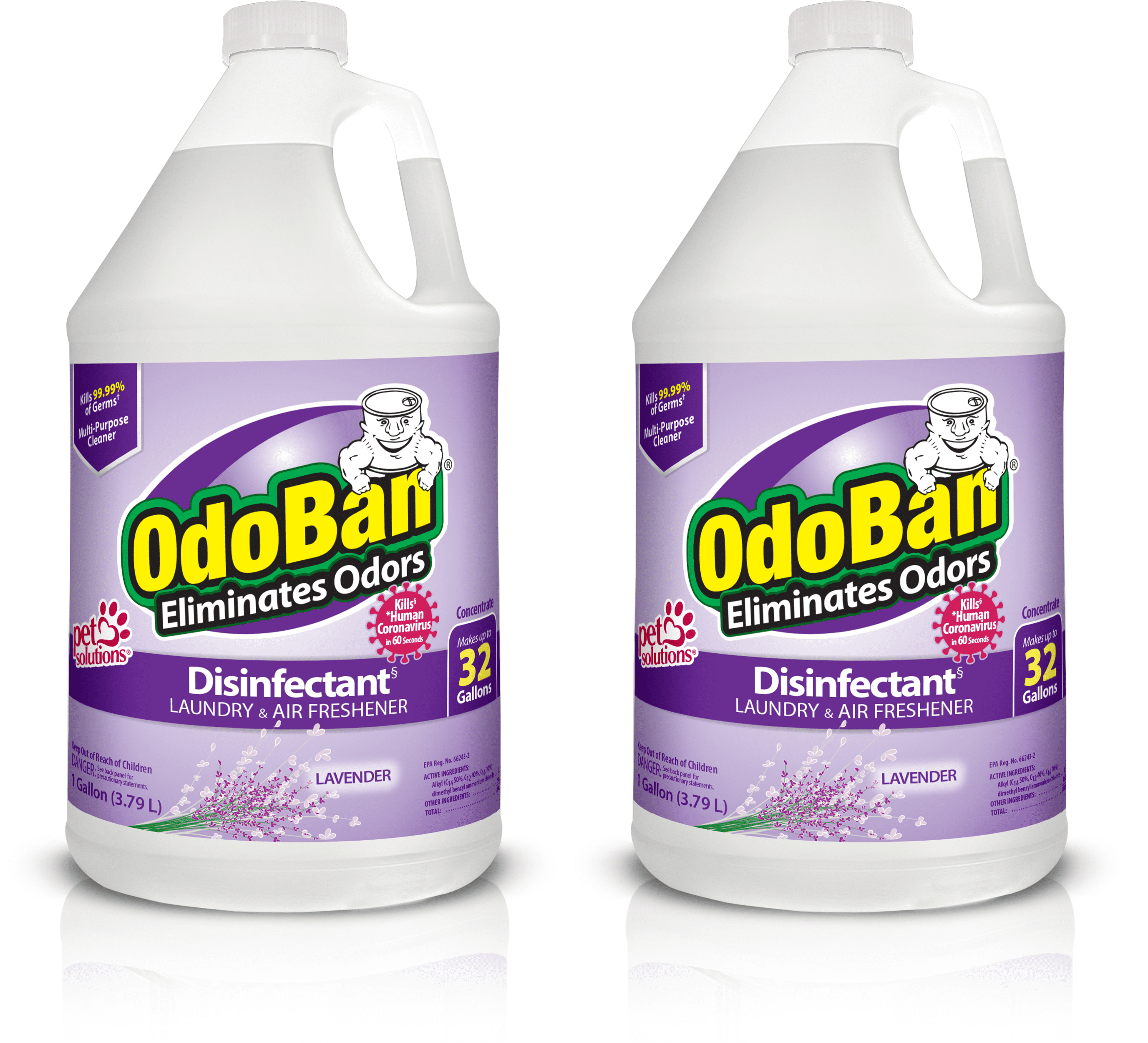 OdoBan Disinfectant Concentrate and Odor Eliminator, 2 Gallons ...