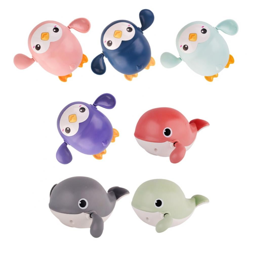 BESLY 3PCS Baby Penguin and Whale Bath Toys Baby Toys Baby Essentials ...