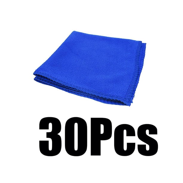 Toalla de limpieza automática azul Toalla de microfibra para detalles ...