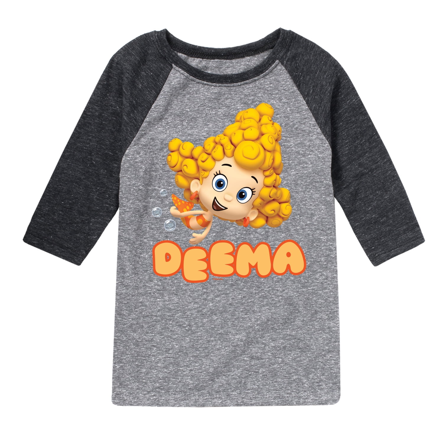 Bubble Guppies - Deema - Toddler And Youth Raglan Graphic T-Shirt - Walmart.com