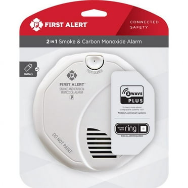 First Alert SCO500B Wireless Smoke and Carbon Monoxide Alarm with Voice ...