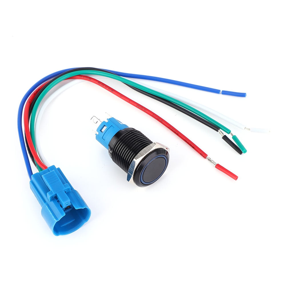 Interruptor de botón N NC, 2 juegos de interruptor de botón de metal de ...