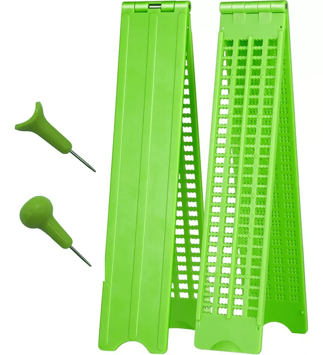 Regletas Escritura En Braille Incluye Punzón Trae Dos Bolígr verde ...