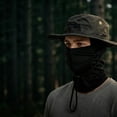 SAWOBUUN Outdoor UV Sun Protection Wide Brim Foldable Face Mask Fishing ...
