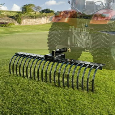 Strongway Heavy Duty Garden Tools, Pull-Behind Acreage Rake, 48in.W, 4 ...
