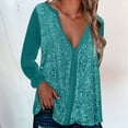 Ieuibx Women Medium Shirts Collar Navel Sexy Fold Tops Casual Color V