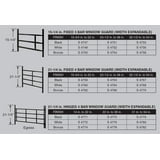 Segal S 4768 Safety & Security Fixed Window Guard, 31-54 In. X 21-1/2 ...