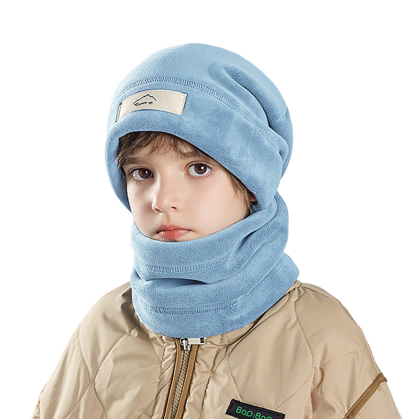Click here for Bmisegm Warm Caps Girl Boy Hooded Winter Scarf Kid... prices