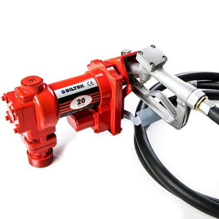 Biltek 12V DC High-Flow 20 GPM Fuel Transfer Pump for Gasoline, Diesel ...