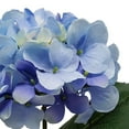 Mainstays 24" Artificial Flower Hydrangea Stem, Blue Color. Indoor Use ...