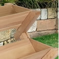 3' Peanut Brown 3-Tier Traditional Western Red Cedar Planter - Walmart.com