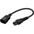 Toptekits C14 to C5 Power Plug Cable,IEC 320 C14 Male to C5 Female ...