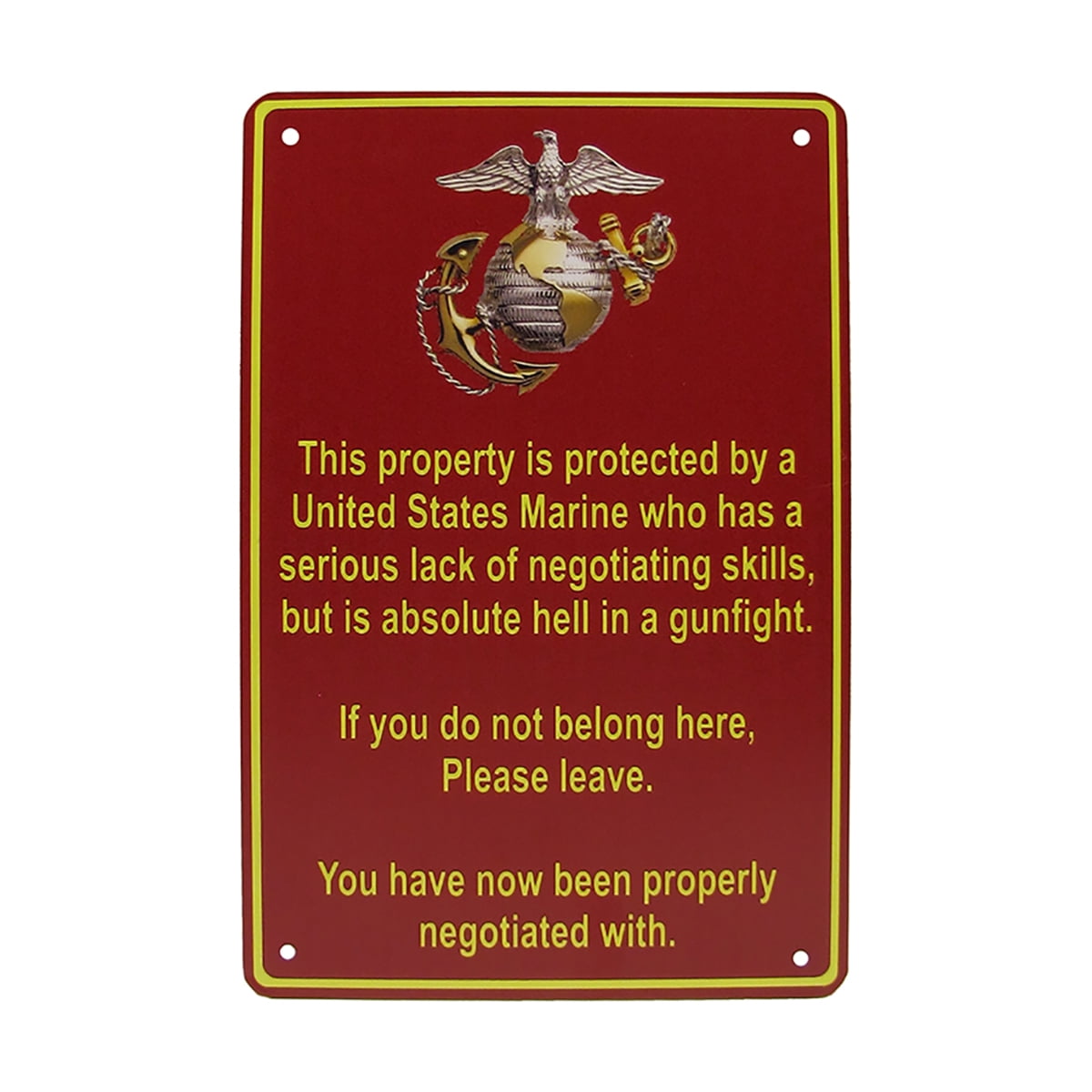 Marine Corps Warning Signs