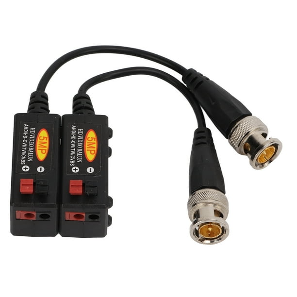 Conectores de vídeo Balun, 1 par de vídeo HD Transceptor de vídeo Balun ...