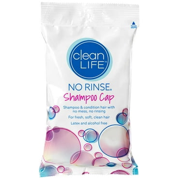 No Rinse Shampoo Cap (5-Pack) - Microwave Free, Waterless Hair-Wash Cap ...