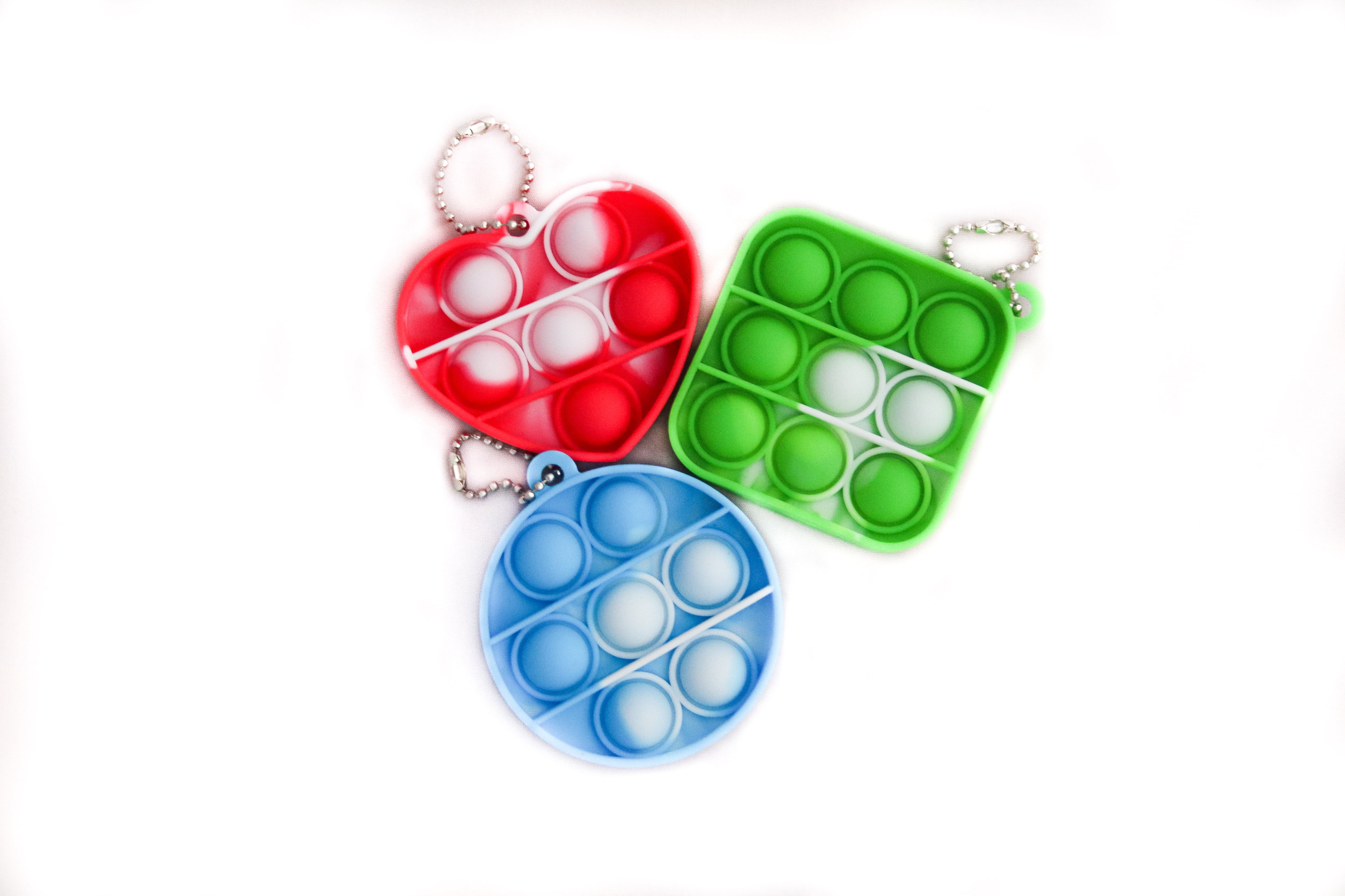 3pc Mini Push Pop Bubble Fidget Sensory Toy Pack | BPA Free Silicone ...