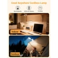 TGHTBA-Clip on Light,9 Brightness+5 Color Clip on Lamp with 4000mAh ...