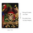 Pirate Ahoy Mate Metal Sign - Coastal Ship Skull Treasure Map Carribean ...