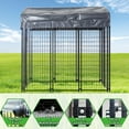 HITTITE Large Outdoor and Indoor Dog Kennel, Rust-Resistant, Secure, 6 ...