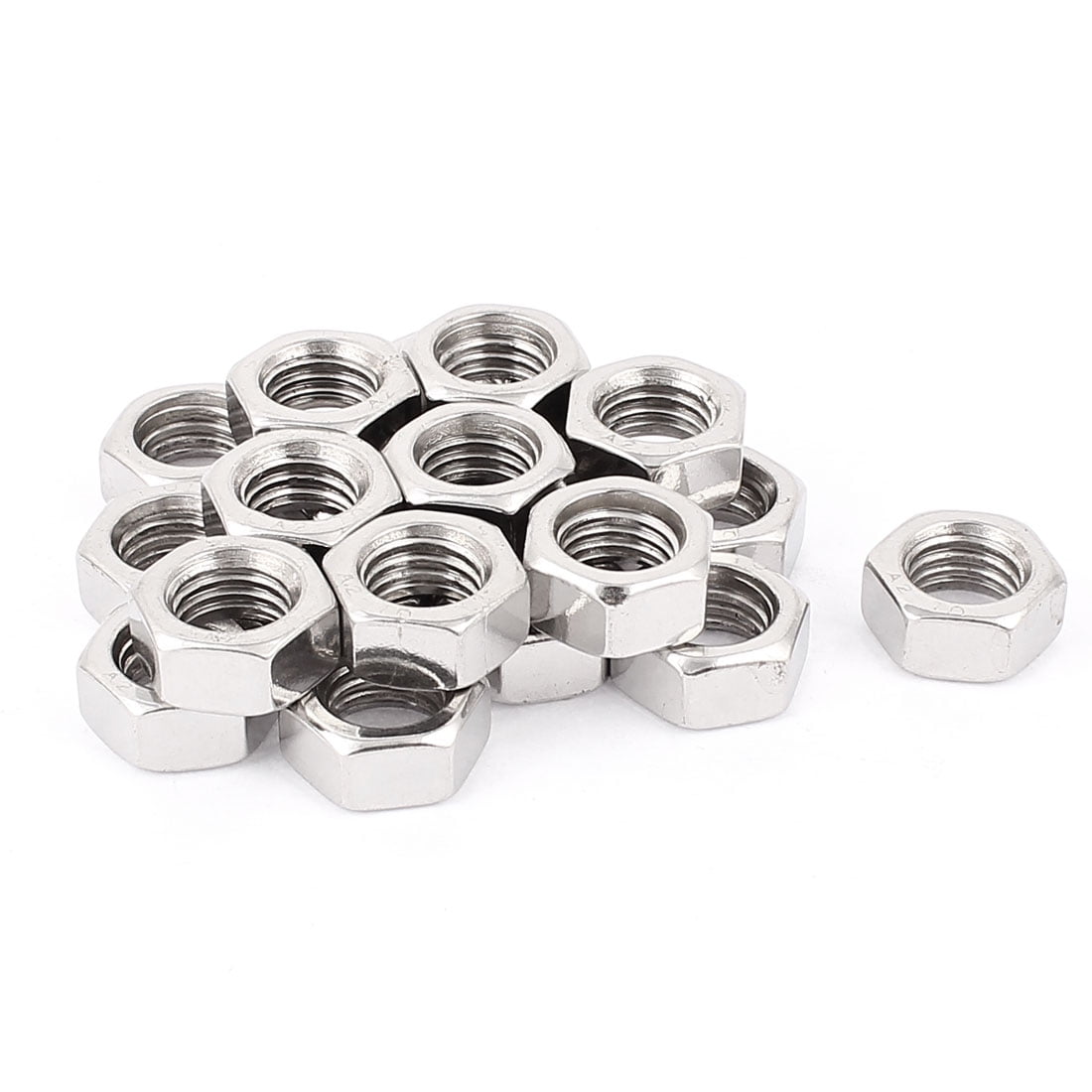 20pcs M14 A2-70 Stainless Steel Hex Nut Hexagon Lock Full Nuts ...