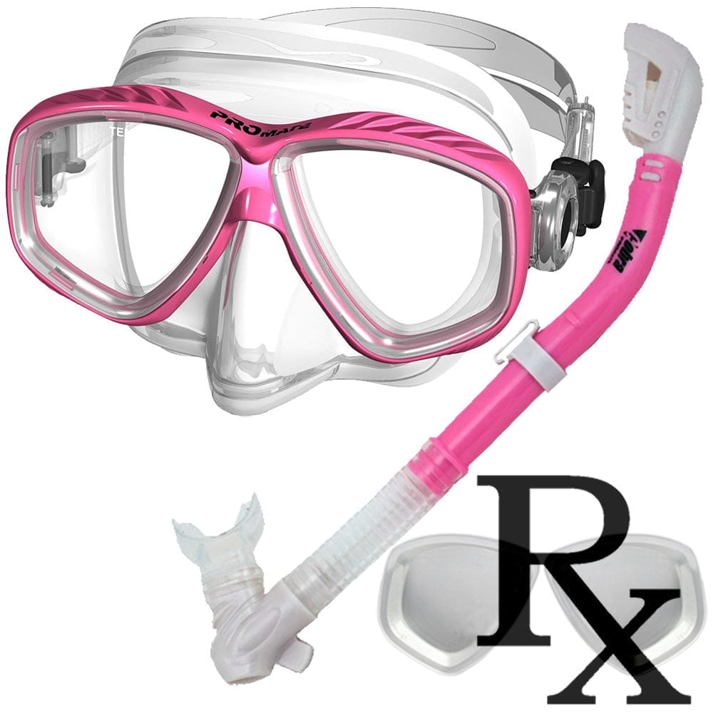 Promate Pro Viewer Purge Mask and Dry Snorkel Combo Set for Scuba ...