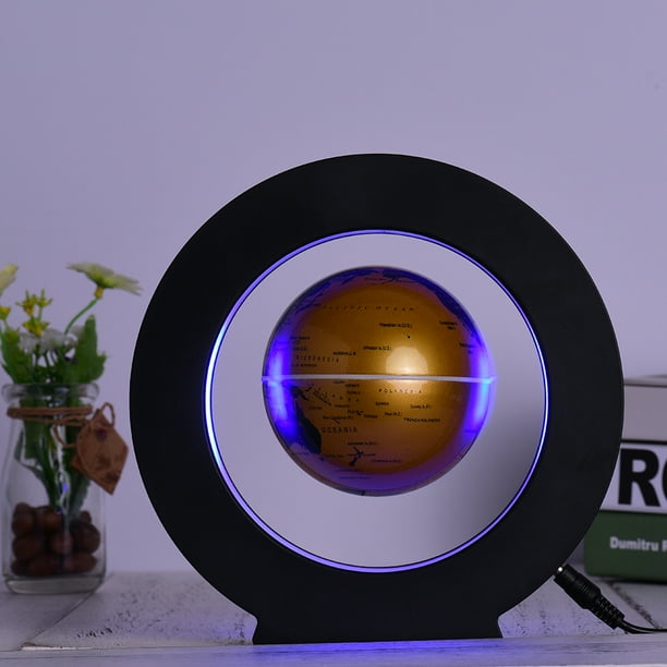 Amdohai 3.5 Inch Magnetic Levitation Floating Globe World Map Tellurion ...