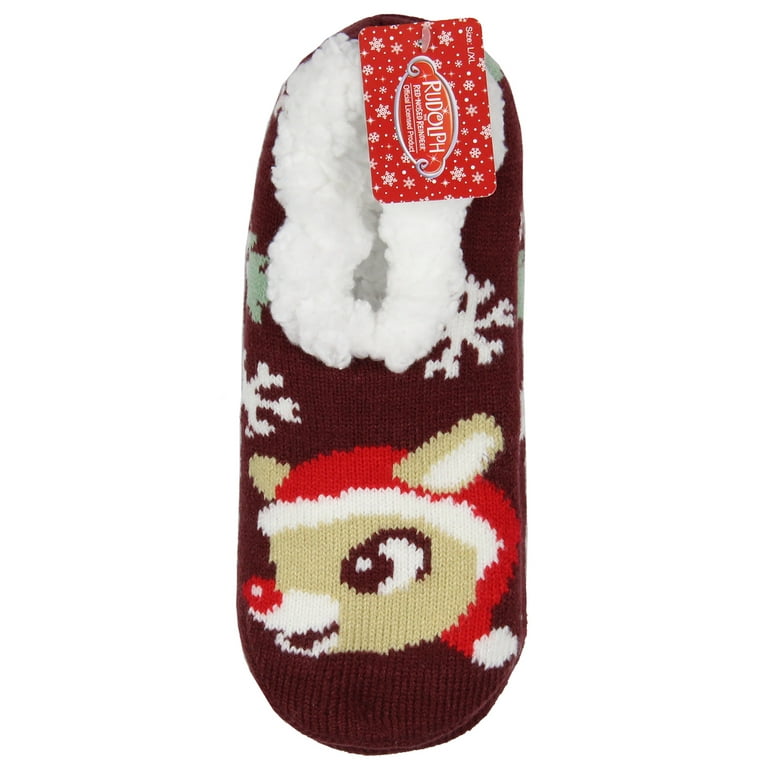 Rudolph The Red Nosed Reindeer Slippers WonderShop Brandclub