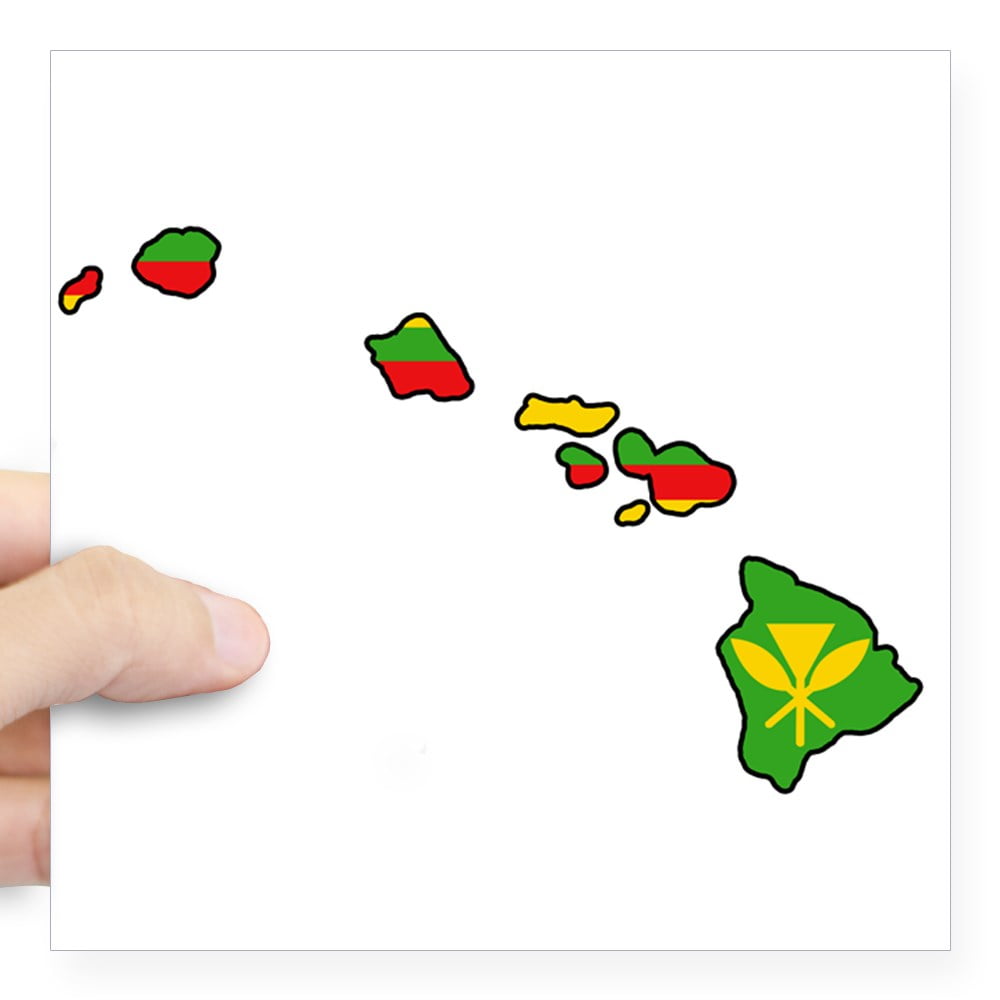 CafePress - Kanaka Maoli Decal Black Stroke Sticker - Square Sticker 3 ...
