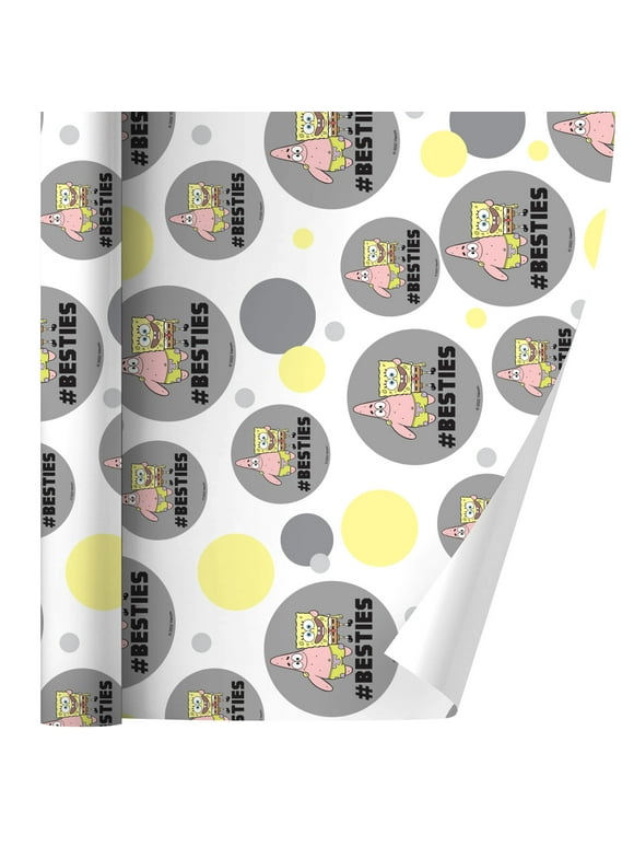 Spongebob Gift Wrap & Greeting Cards in SpongeBob Party Supplies ...