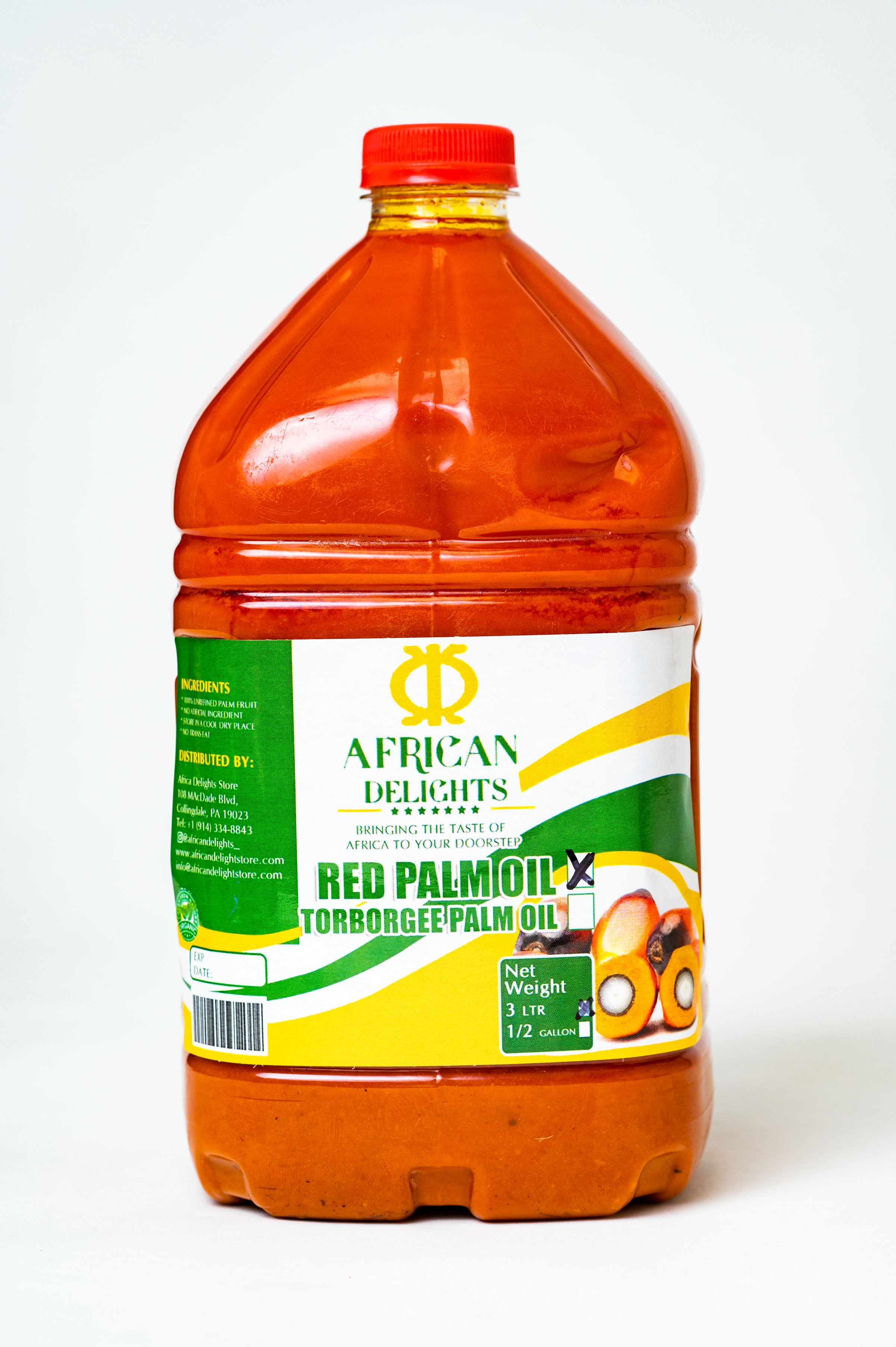 African Delights Torborgee Palm Oil 3 Liters - Walmart.com