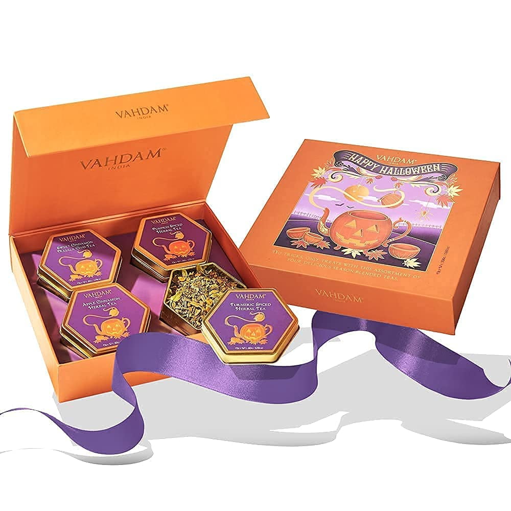 Vahdam Halloween Tea T Set 4 Flavors Halloween T Set
