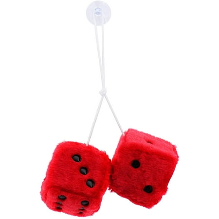 licenbar Car Hanging Fur Dice Car Interior Decoration Interior Wall ...