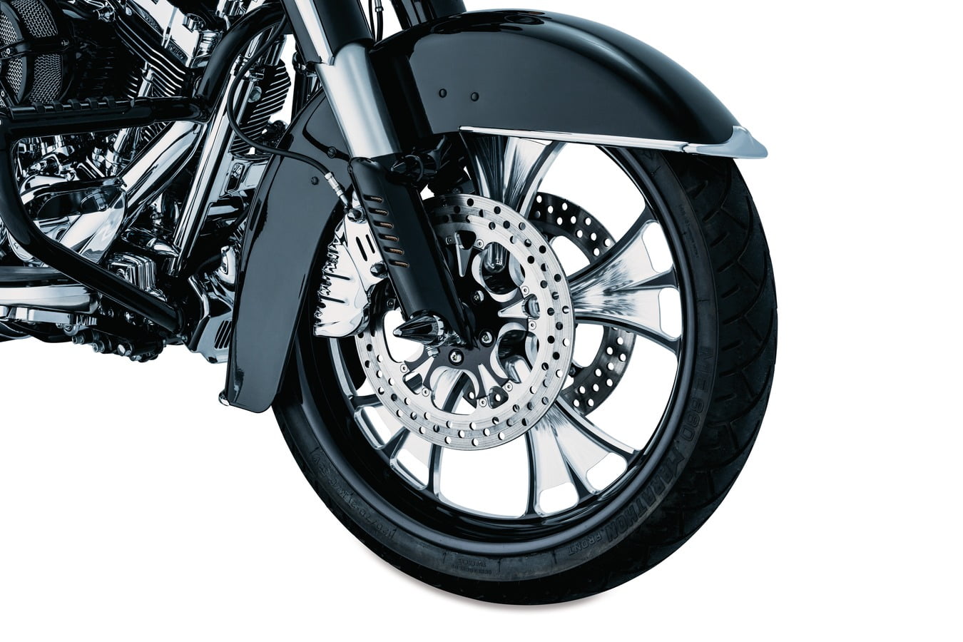 Kuryakyn Lower Leg Deflector Shields Black 7768 - Walmart.com