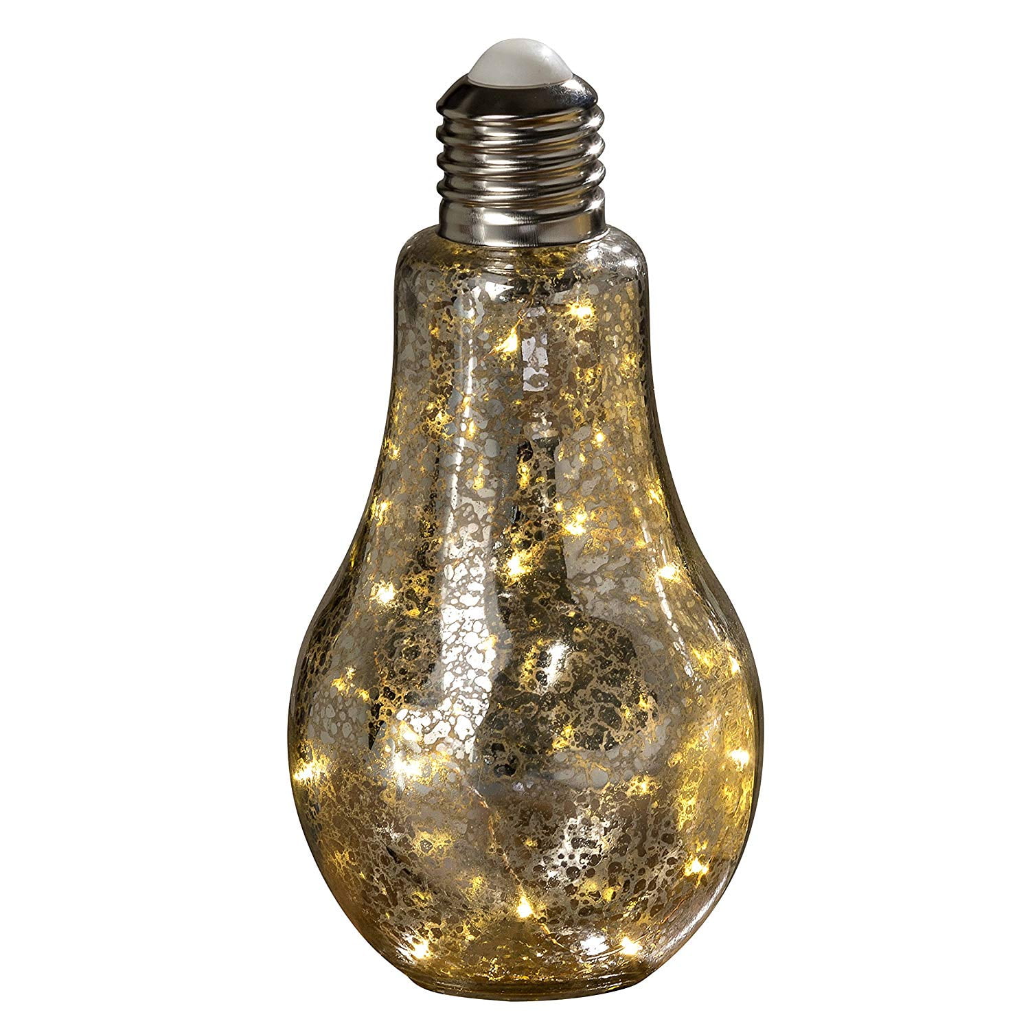 Edison Style Light Bulb LED Lamp, 15 Fairy LEDs, Wire, Glass, Dark ...