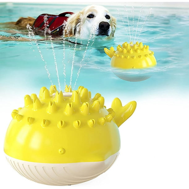 Dog Toys - Electric Water Floating Swimming Pet Bathing Water Spray Dog ...