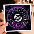 3drose, Cancer Zodiac Sign Stylish Astrology Gift. White Stars, Purple ...
