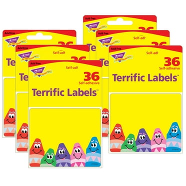 TREND Rainbow Handprints Terrific Labels, 36 Per Pack, 6 Packs ...