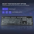 Wireless Keyboard and Mouse - Large Print Wireless Keyboard, 2.4G Full ...