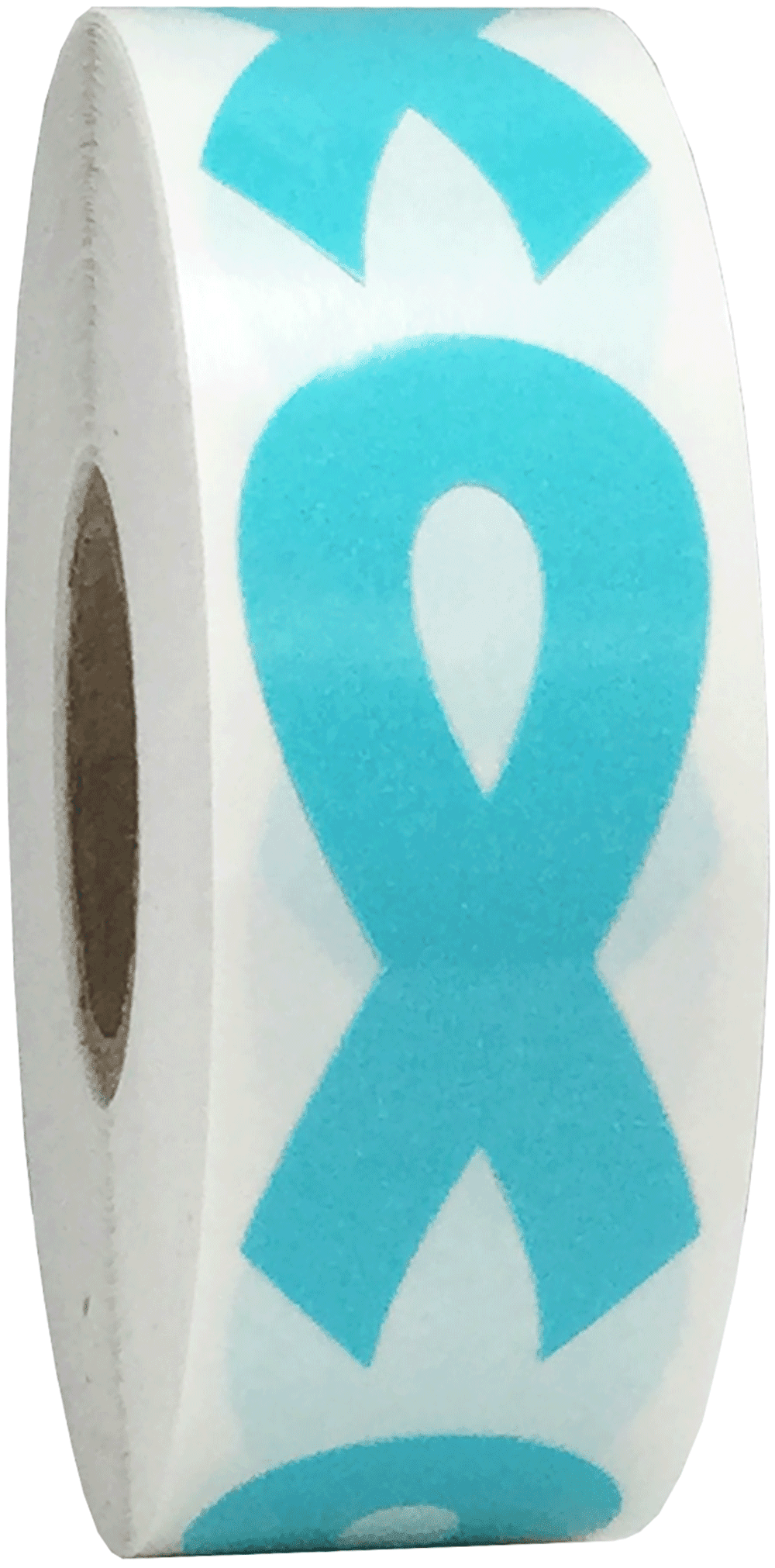 Teal Awareness Ribbon Stickers 2 Inch 500 Total Adhesive Labels ...