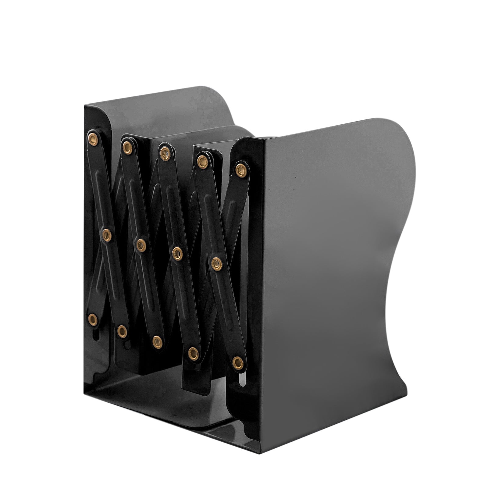Adjustable Metal Bookends for Heavy Books, Retractable Design Slim ...